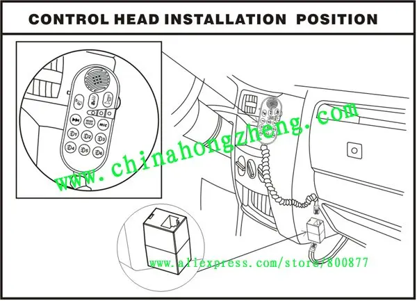 (CJB-200Z) Coxswain 200W Siren, 7 tones with Microphone, 2 light switch ...