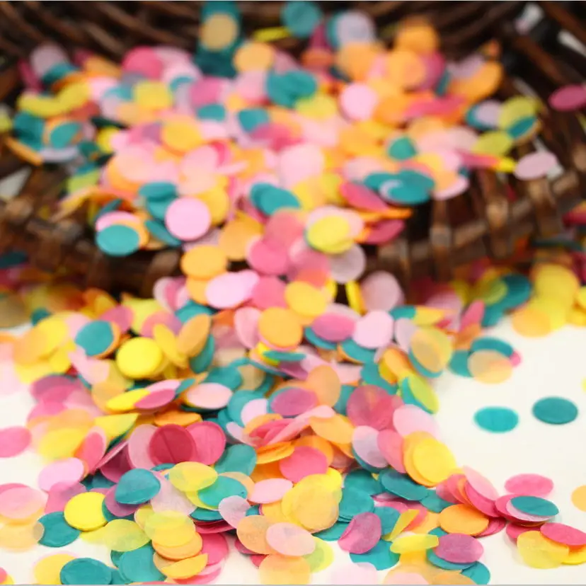 Colorful Small Confetti Tissue Paper Decor Birthday Wedding House ...