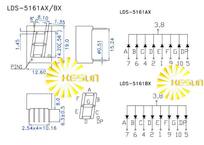 Contradicción Pelmel Prohibición display 5161as datasheet Habitual ...