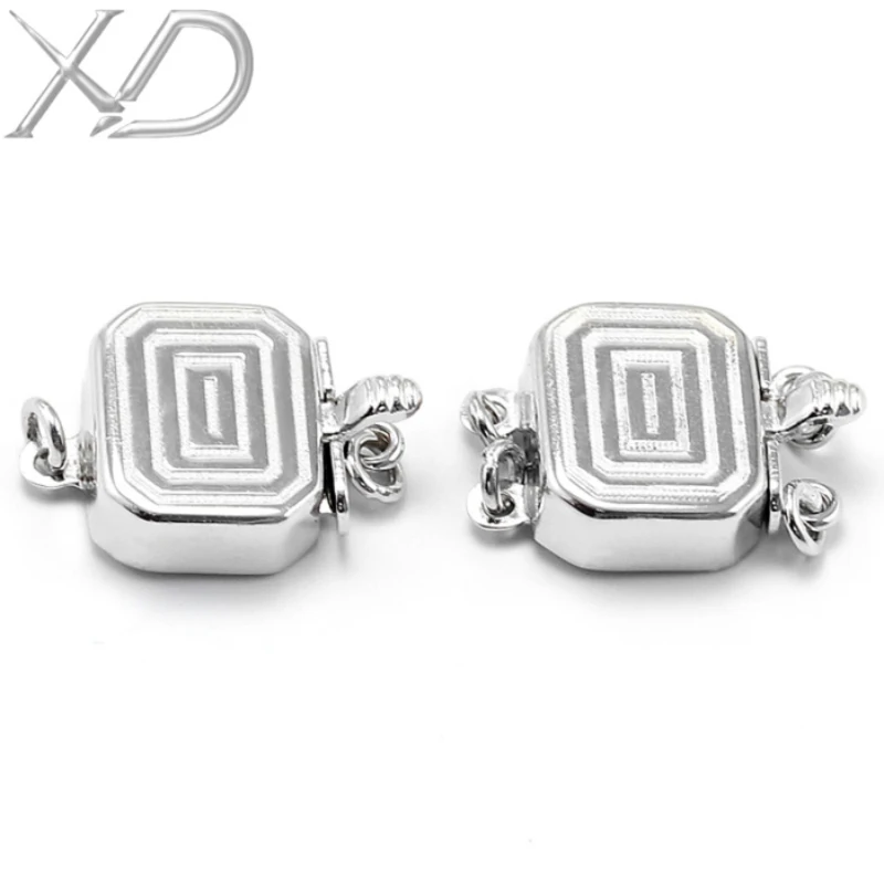 Xd 925 Sterling Silver Clasp Necklace Bracelet Clasp With 1 Strand And 2 Strand To Choose P581