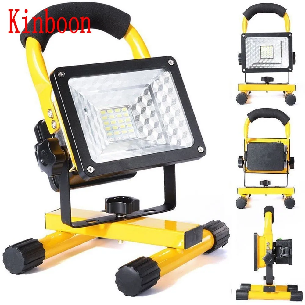 New Portable Spotlight Rechargeable LED Floodlight Movable Outdoor ...
