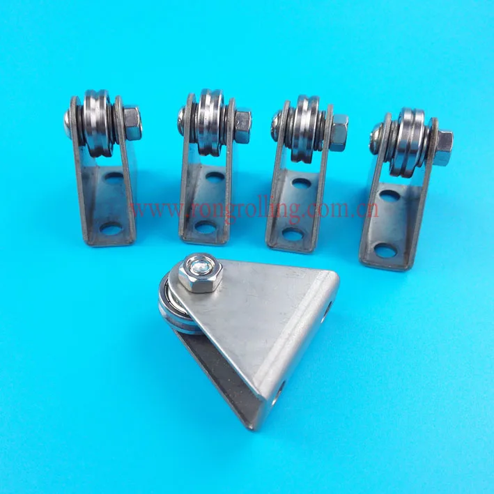 625zz Bearing With Outer Support Sliding Roller V Groove Angle:90 ...