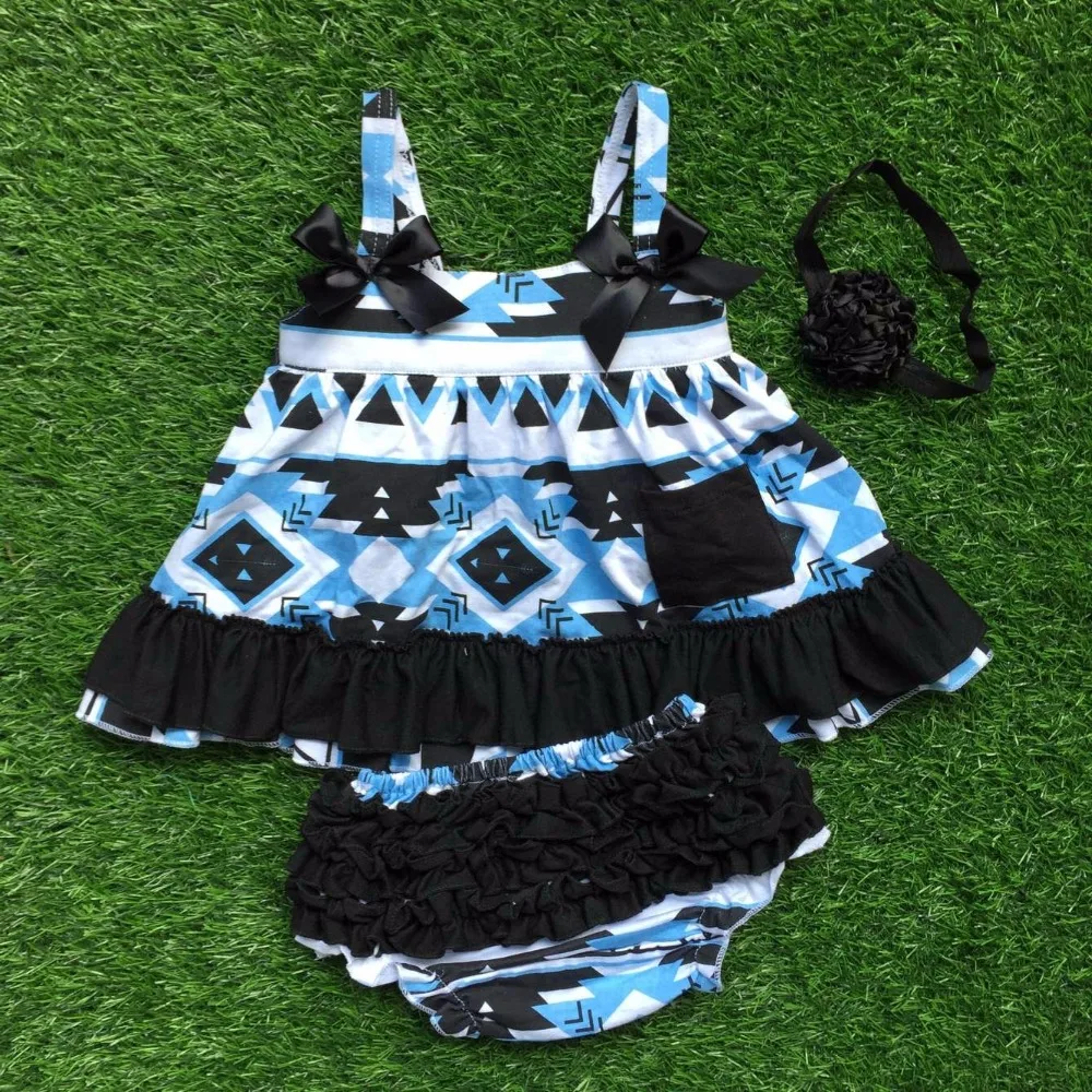 little girls boutique clothing swing sets infant girl clothes baby blue black aztec swing tops ...