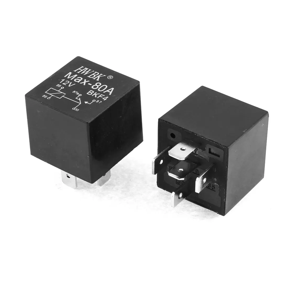 X Autohaux Car Automotive Truck 12V 12 Volt 80A Spdt Relay 5 Pin 2 Pcs ...