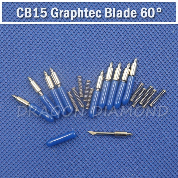 Vinyl cutter plotter blade 10pcs CB15 Graphtec blades 60 Degree cutter ...