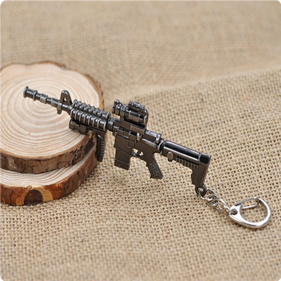 5 Pcs/lot Cf Through Fire M4a1 Gun Model Alloy Key Chain All Metal ...