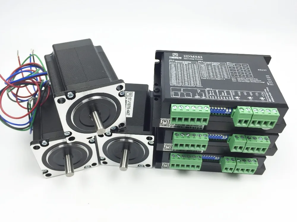 CNC Single axis Kit ,2DM542 Stepper Motor Driver 4.2A 24 50V 256 Sub ...