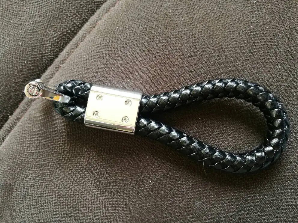 Mercedes-Benz logo Leather Keychain