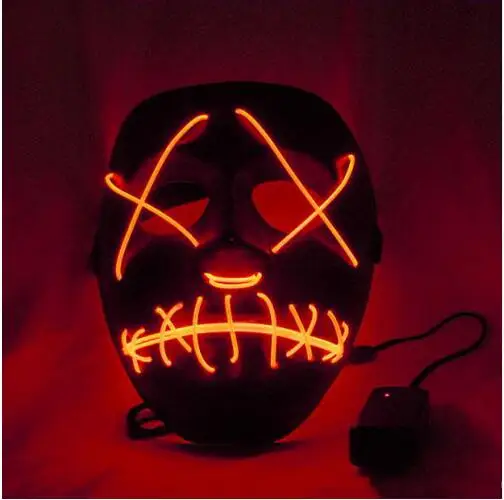 HO-TSale2017-New-Arrival-PVC-Scary-Clown-Mask-LED-Skull-Mask-Halloween ...