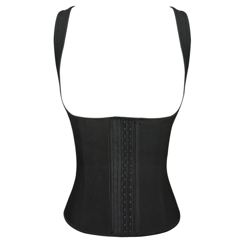 Plus Size Full Back Support Body Shaper Sexy Latex Waist Trainer Latex