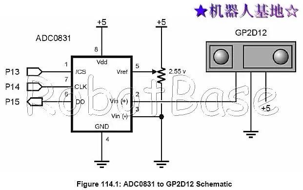 Original Sharp GP2D12 2Y0A21 IR Distance Sensor Infrared IR Distance Sensor Module GP2D12 (10cm ...