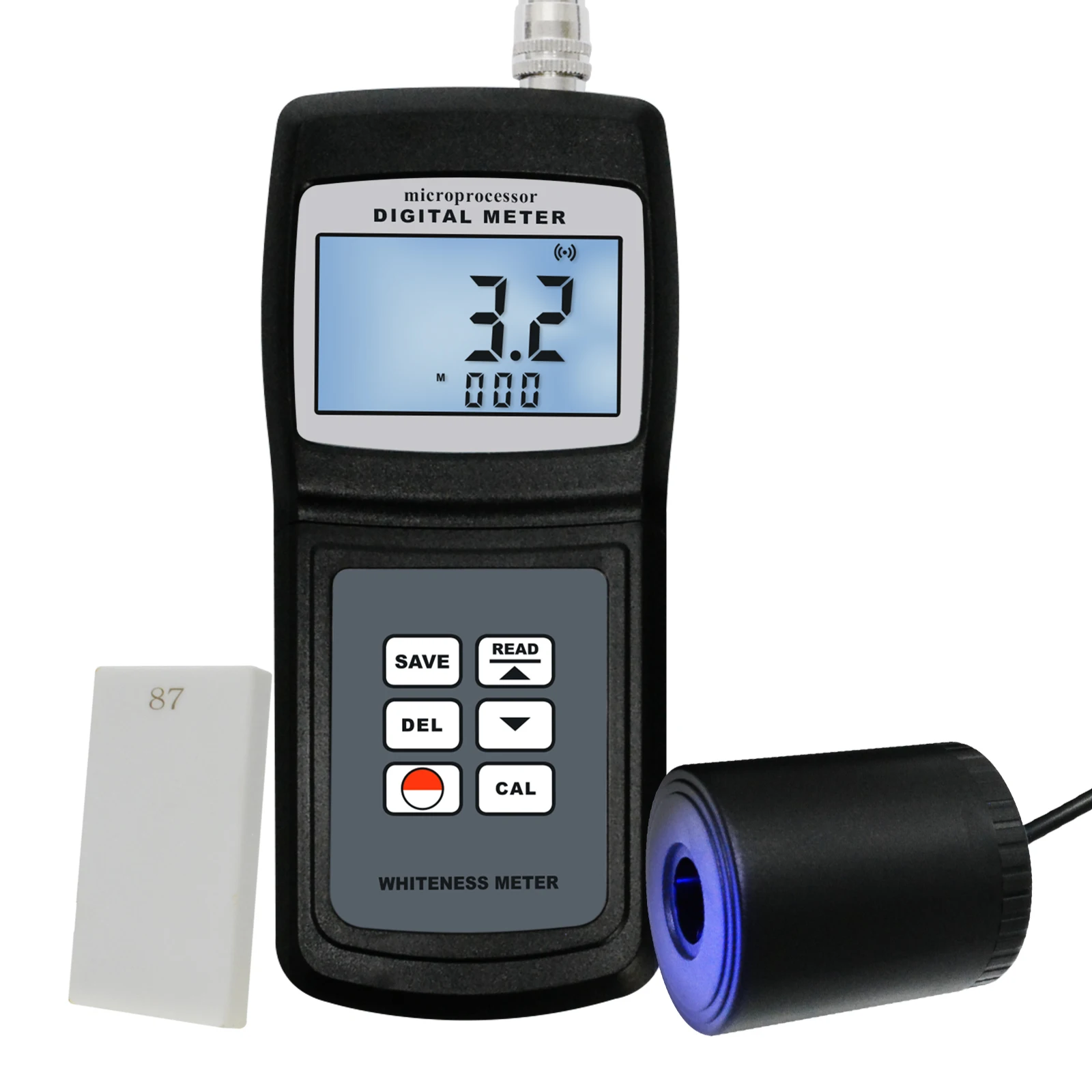 Digital Whiteness Meter 0 ~ 120, Portable Leucometer Tester 254 Data ...