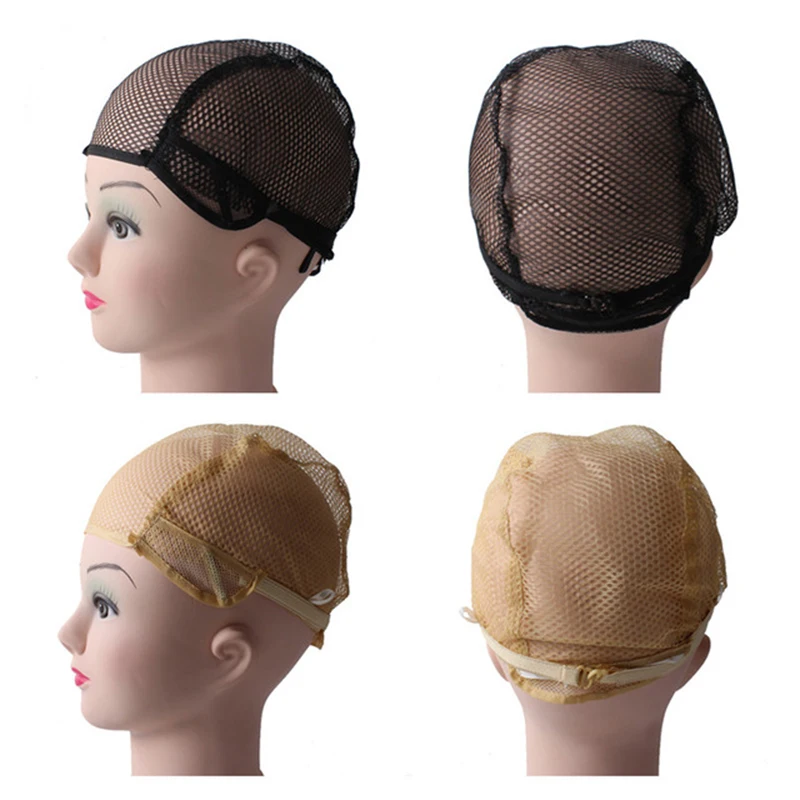 10pcs-lot-Lace-Caps-For-Making-Wigs-With-Adjustable-Strap-On-Back-Black ...