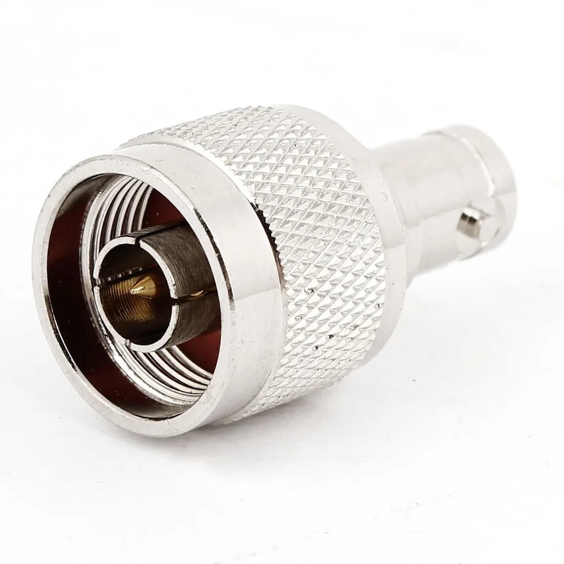 Uxcell Silver Tone Metal N Type Male To Bnc Female M/F Adapter ...