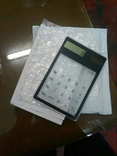 Transparent Solar Calculator Touch Screen - Life Changing Products