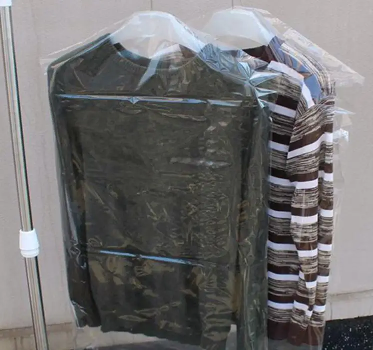 100pc-Transparent-Plastic-Clothes-Dustproof-Cover-Storage-Bags-For-Suit ...