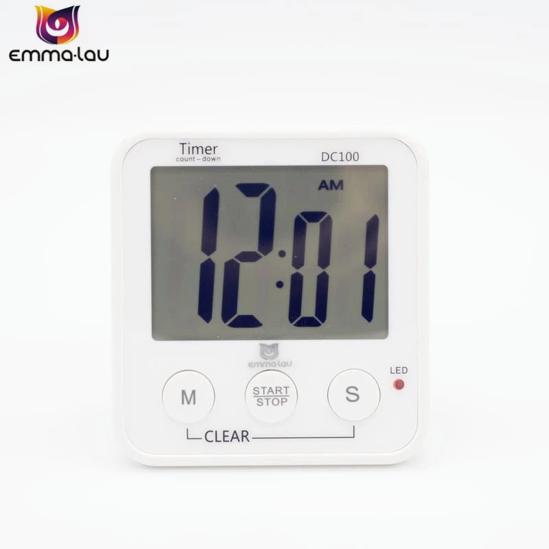 Digital Timer Dc100 Professional Lcd Clock Alarm Count-up Count-down ...
