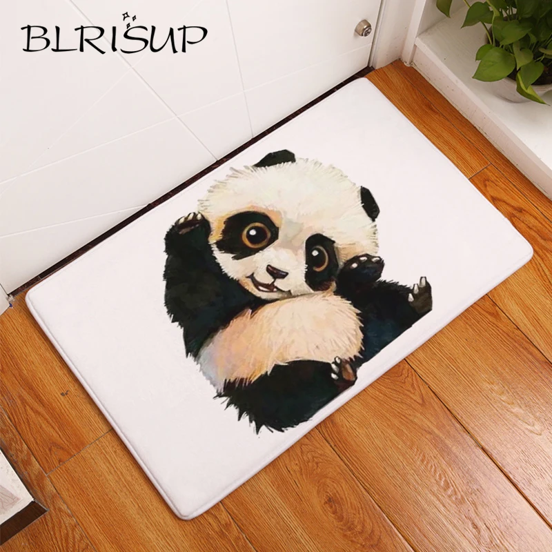 BLRISUP Cute Animal Panda Bear Lion Doormat Modern Style Anti slip ...