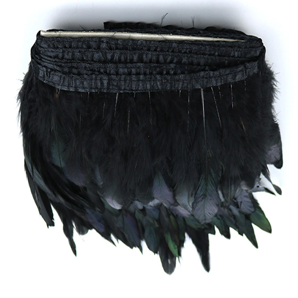 Fashion Feather lace length 1m height about 14 20cm Feather Trim Fringe ...