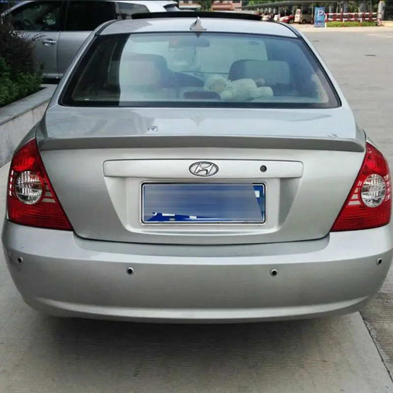 for hyundai elantra spoiler High Quality ABS Material Car Rear Wing ...