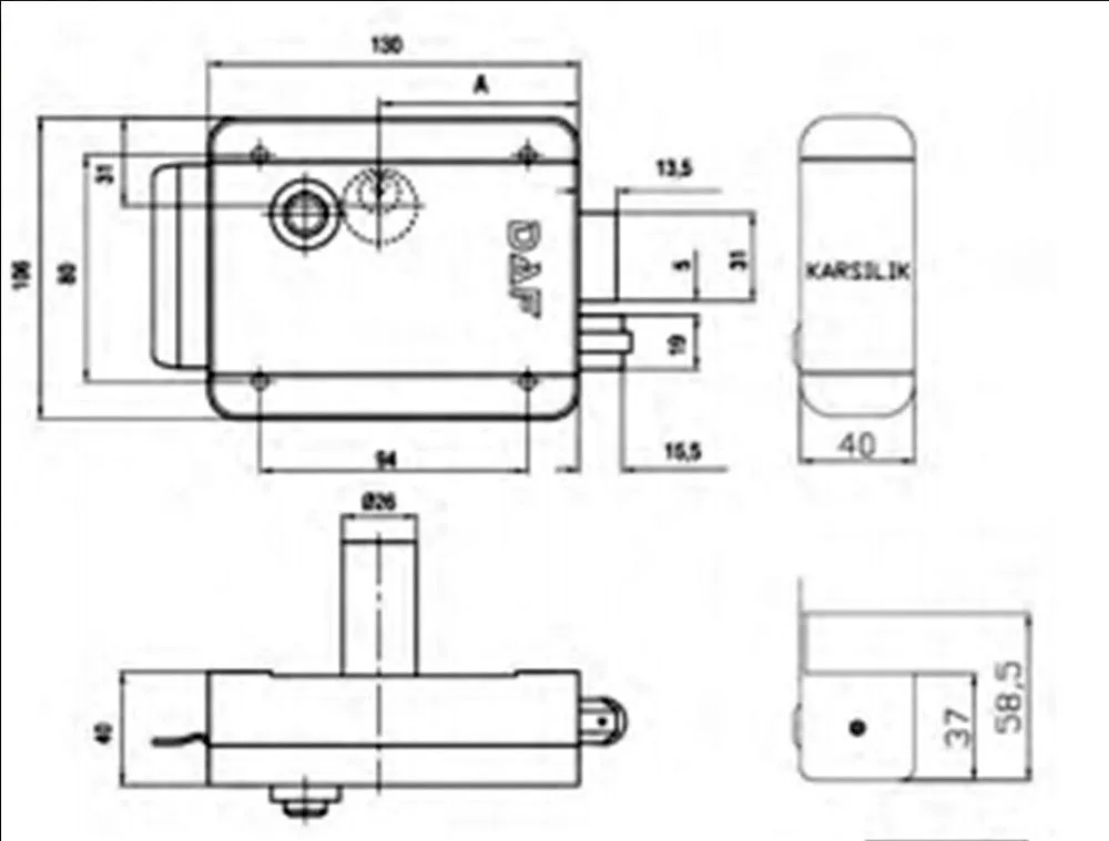 DAF 545.70 Electric Automatic Entry Door Lock - buy at the price of $49 ...