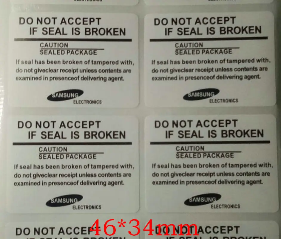 universal mobile phone seal label sticker samsung Galaxy S4 I9500 S3 S2 ...