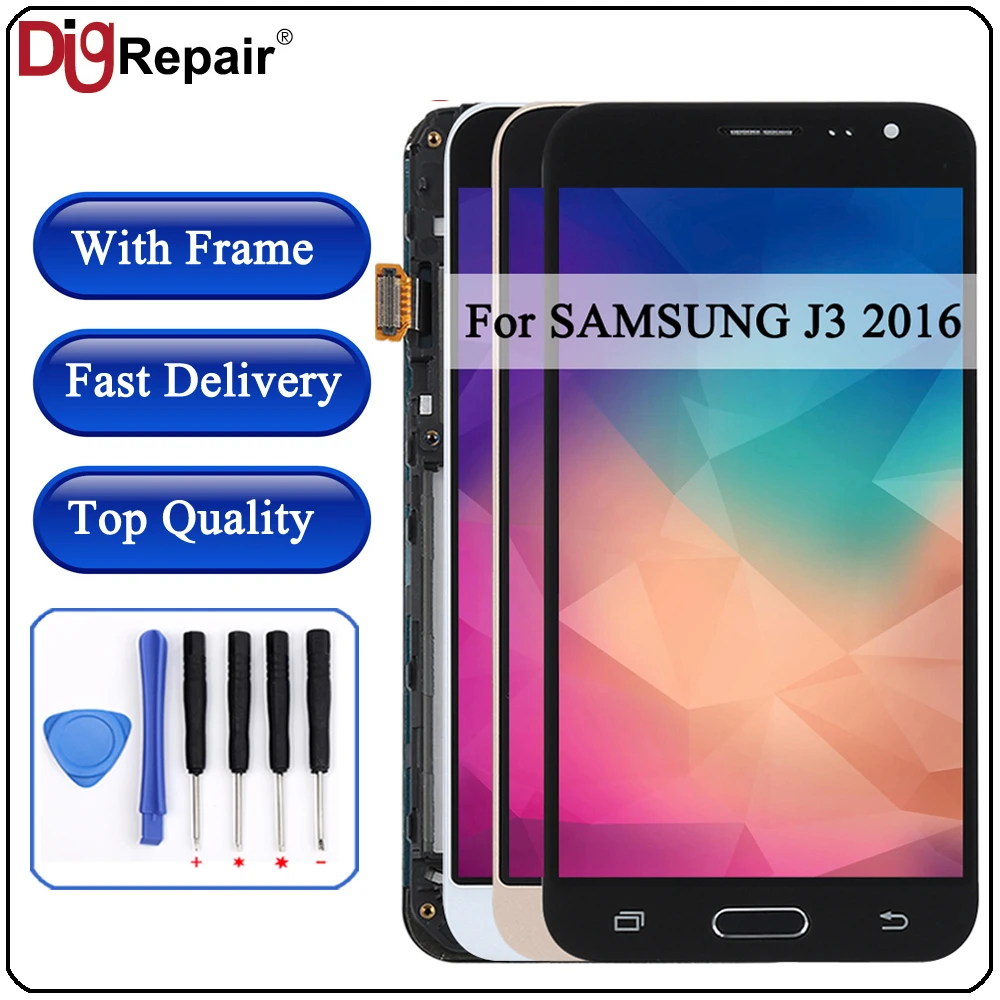 For SAMSUNG GALAXY J3 2016 lcd J320F J320FN J320M LCD Display Digitizer ...