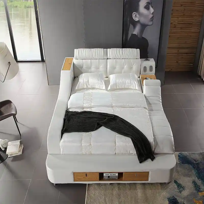 Global hot sell intelligent furniture Multi functional genuine leather ...