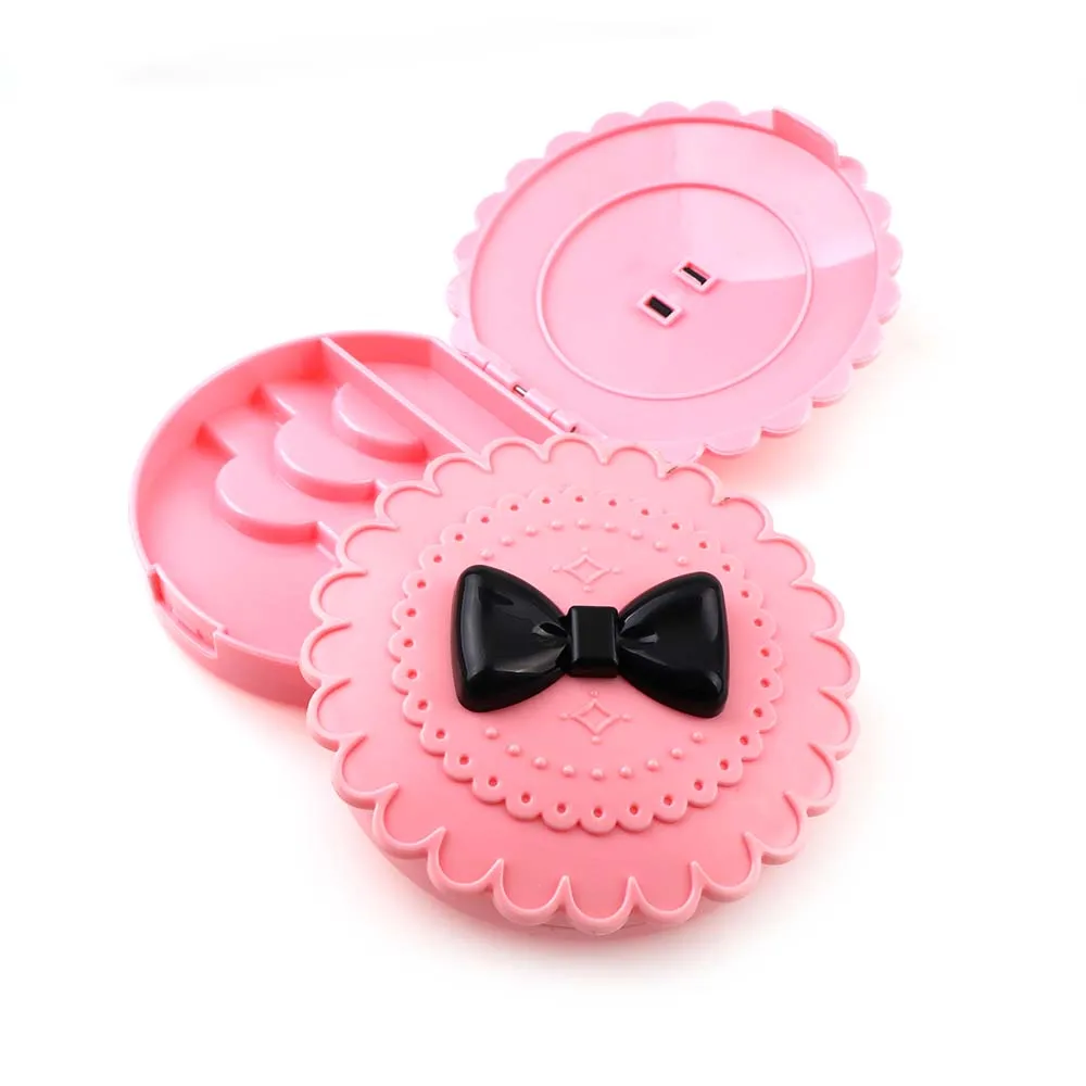 1 Pc Abs Cute Bowknot Empty False Eyelash Storage Box Makeup Cosmetic ...