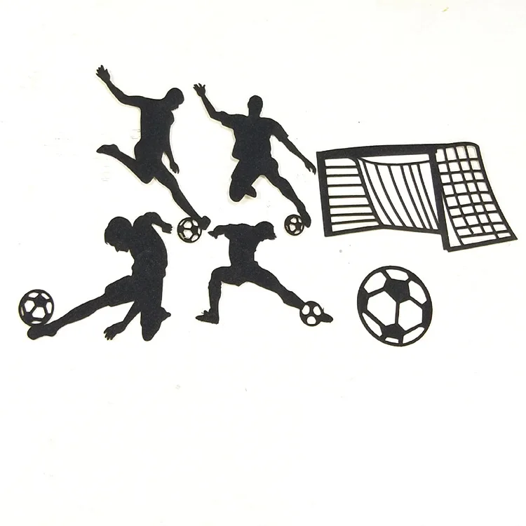 1Set Cake Toppers Football Happy Birthday Wedding Cupcake Cake Topper ...