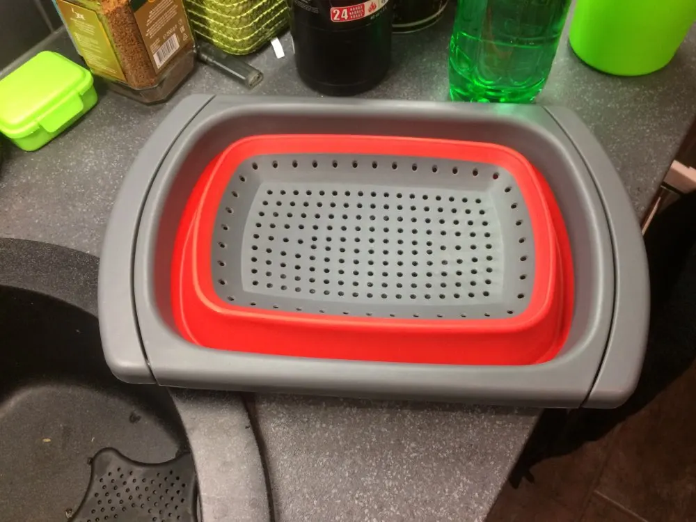Silicone Colander Collapsible Kitchen Tool Space-saving