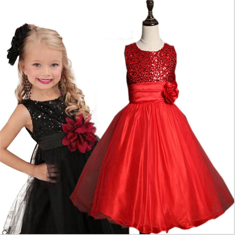 Summer 2017 Fancy Girls Princess Party Dresses Kids Wedding Bridesmaids ...
