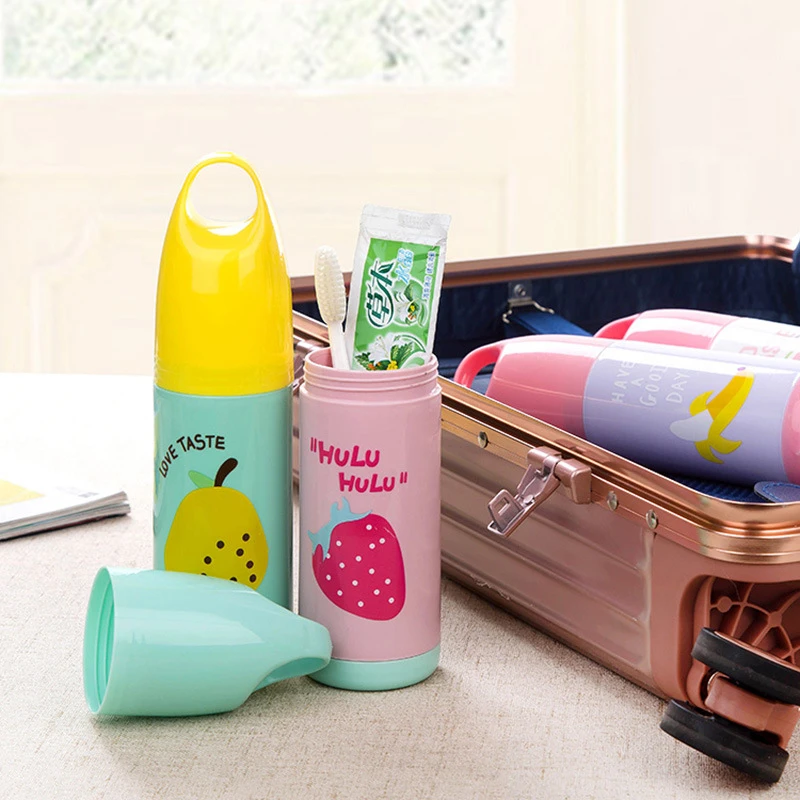 2366 portable cassette cover fruit pattern toothbrush toothpaste and ...