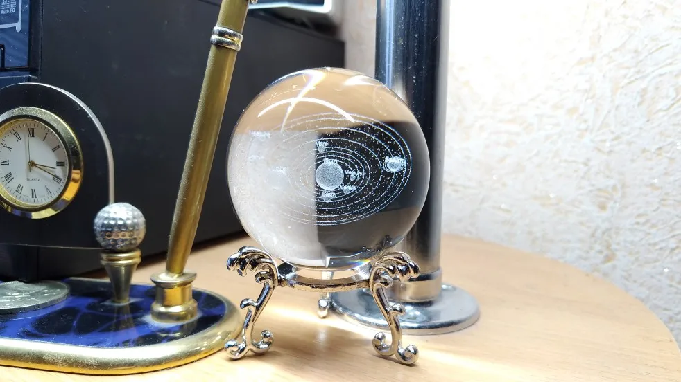 3D Solar System Model Sphere Glass Decor - Life Changing Products