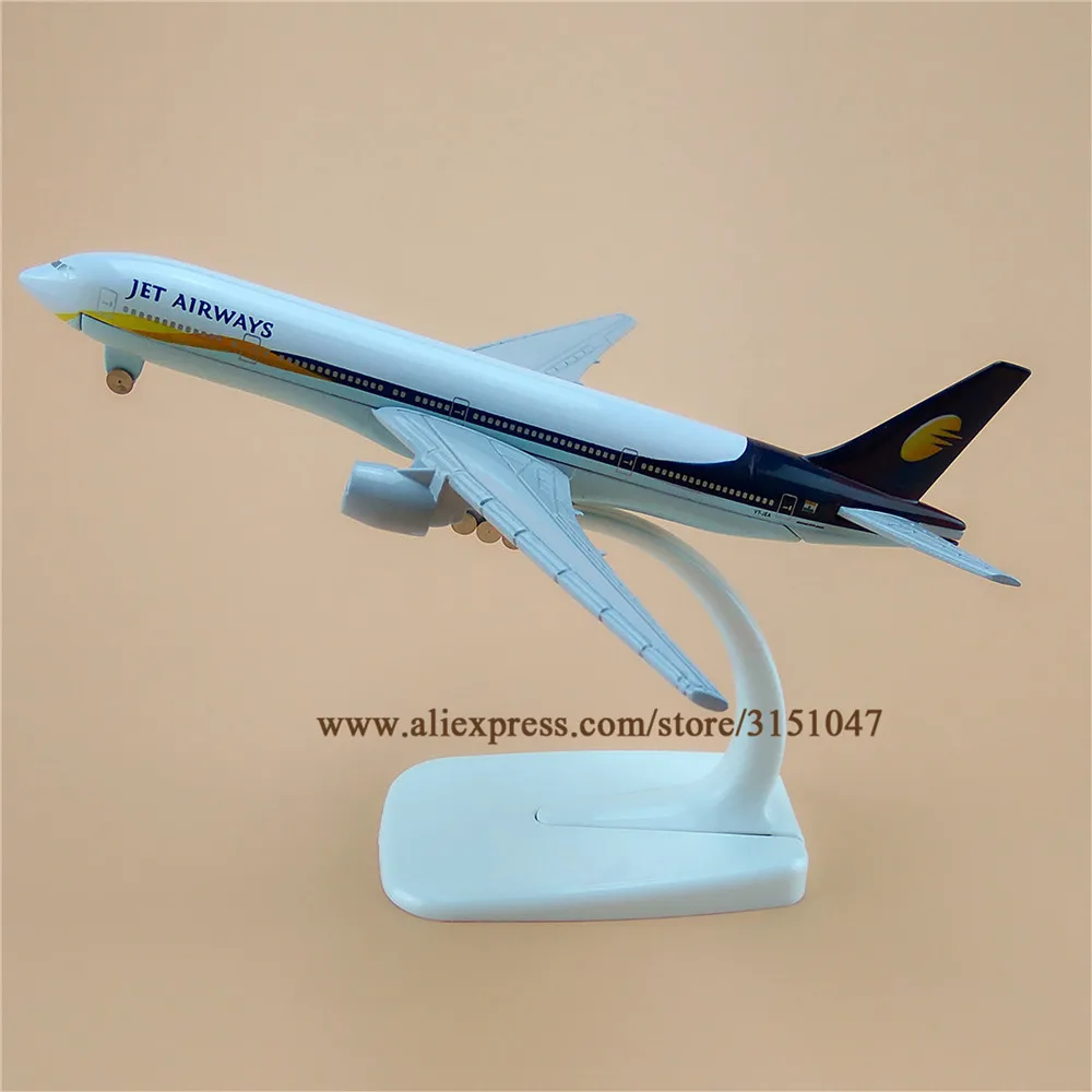 16cm JET Airways Boeing 777 B777 Airlines Airplane Model Plane Model ...