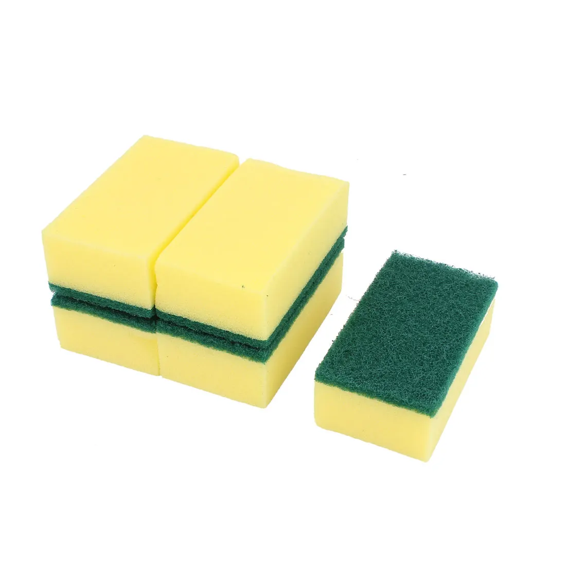 UXCELL Sponge Rectangle Shape Kitchen Bowl Dish Cleaning Pad Scourer 5 ...