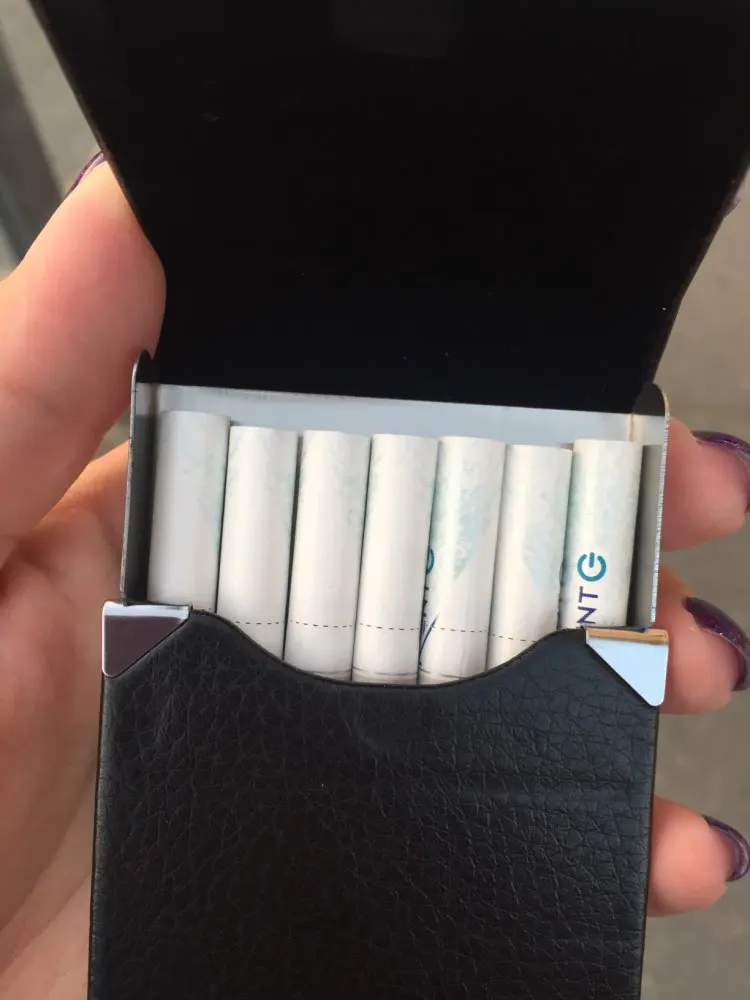 Aluminum Cigar Cigarette Tobacco Holder Smoking Case