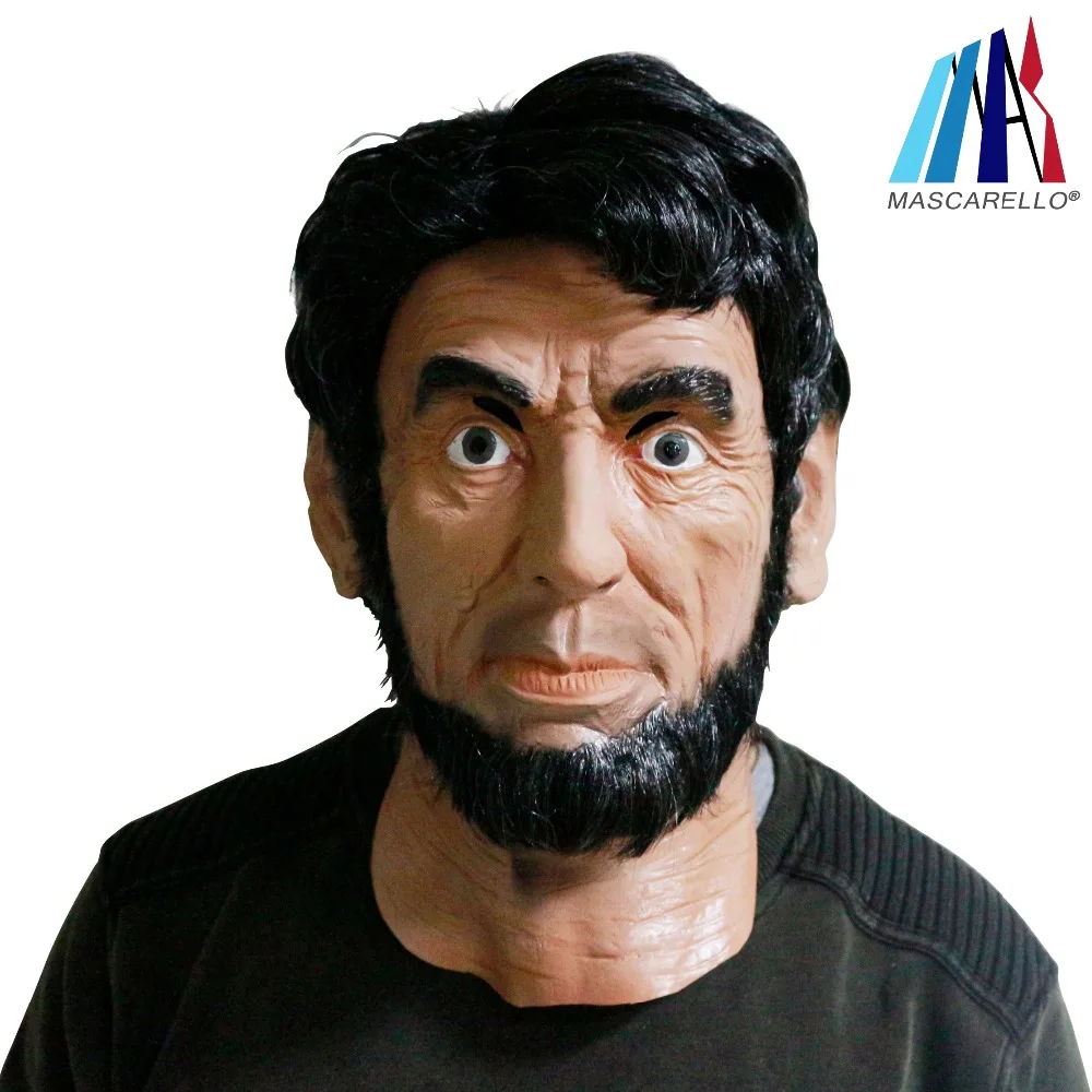 Realistic Angry Man Head Latex Mask Halloween Carnival Mask Cosplay ...