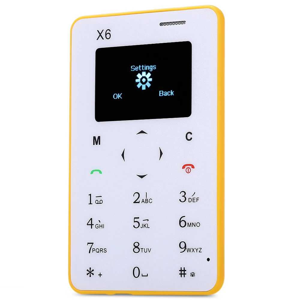 Original Aiek X6 Mini Card Phones Slim Thin Student Ultra Thin Unlocked ...