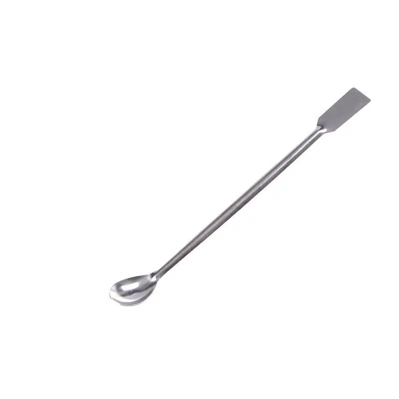 1 pc 200mm Stainless Steel Tanduk Sendok Obat Sendok Dengan Spatula ...