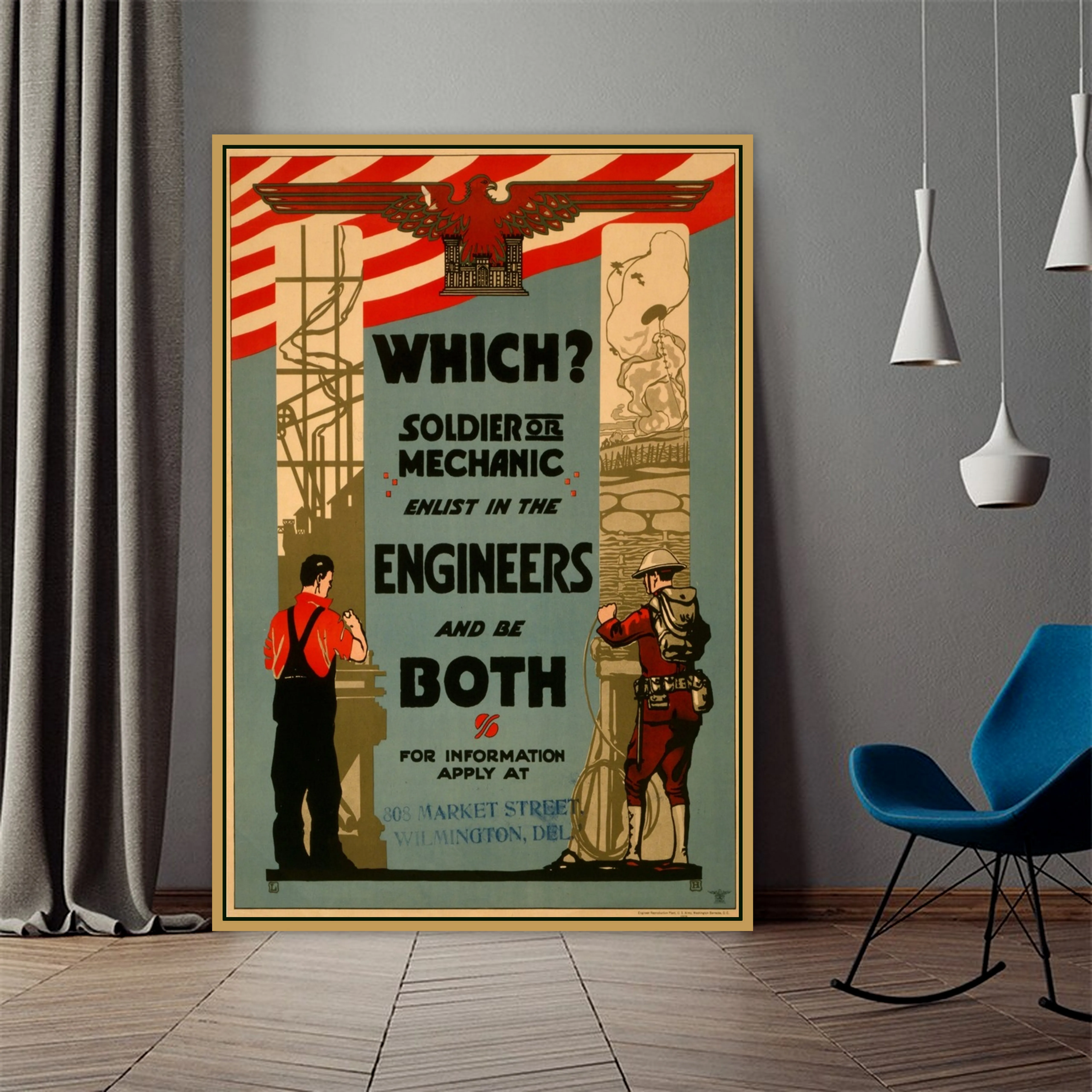 Engineers Advertisement Retro Vintage Poster Wall Photo Pictures Wall ...