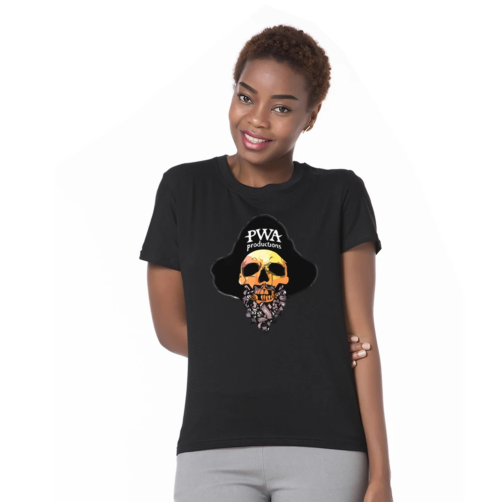 T Shirts for Teen Girls Punk Fashion Summer Skull PWA Pattern Cotton ...