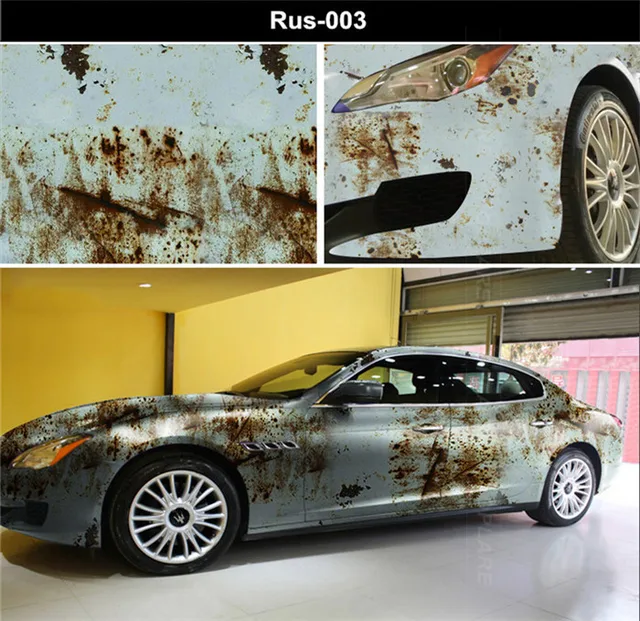 RUS 008 RUST RUSTY RUSTED Roof Wrap Decal Decals Wraps Vinyl Wraps Art ...
