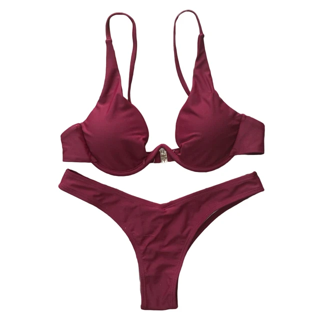 Sexy V Shape Underwear Bikini Set Swimwear Bathing Women Summer ...
