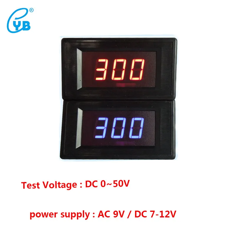 YB5130 LED DC Digital Voltmeter DC 0~50V Digital Voltage Meter Head AC ...
