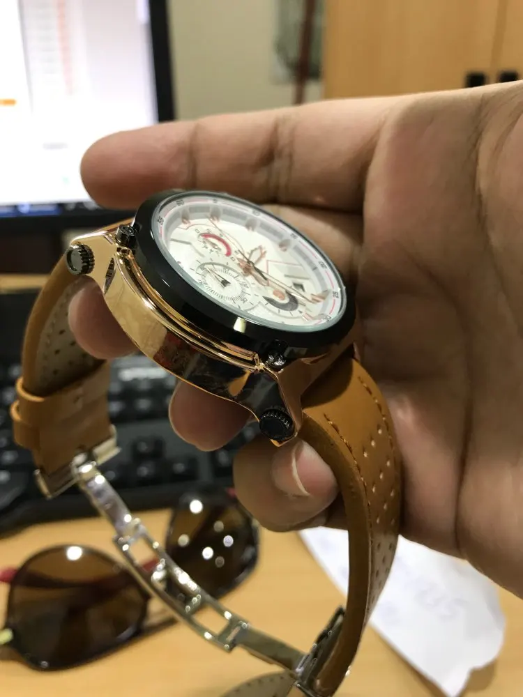 Leather Sports Watch for Men - Life Changing Products