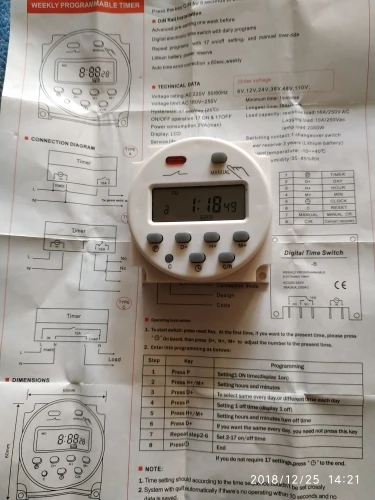 Timer Switch Digital Programmable Device - Life Changing Products