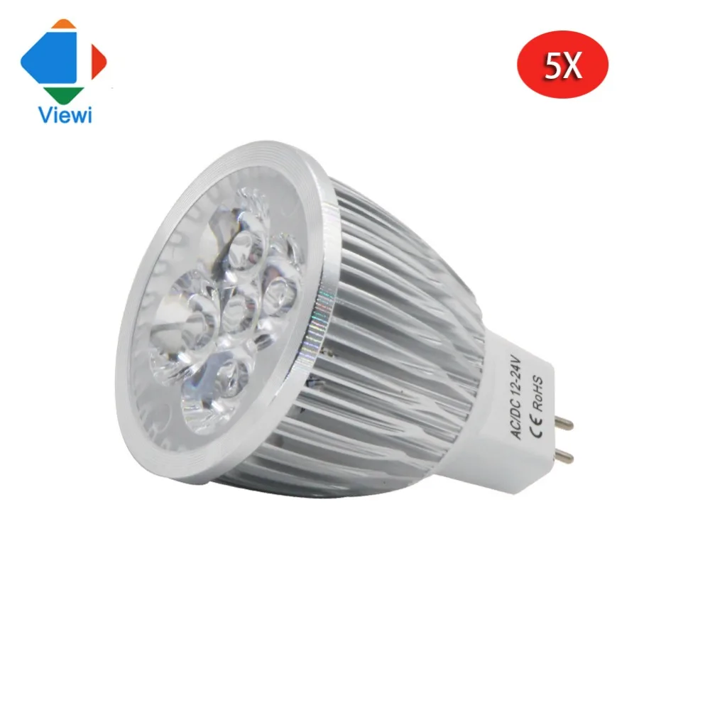Viewi 5x lampadas 12v led spotlight Ac/Dc 12 to 24 volt 5W MR16 spot ...