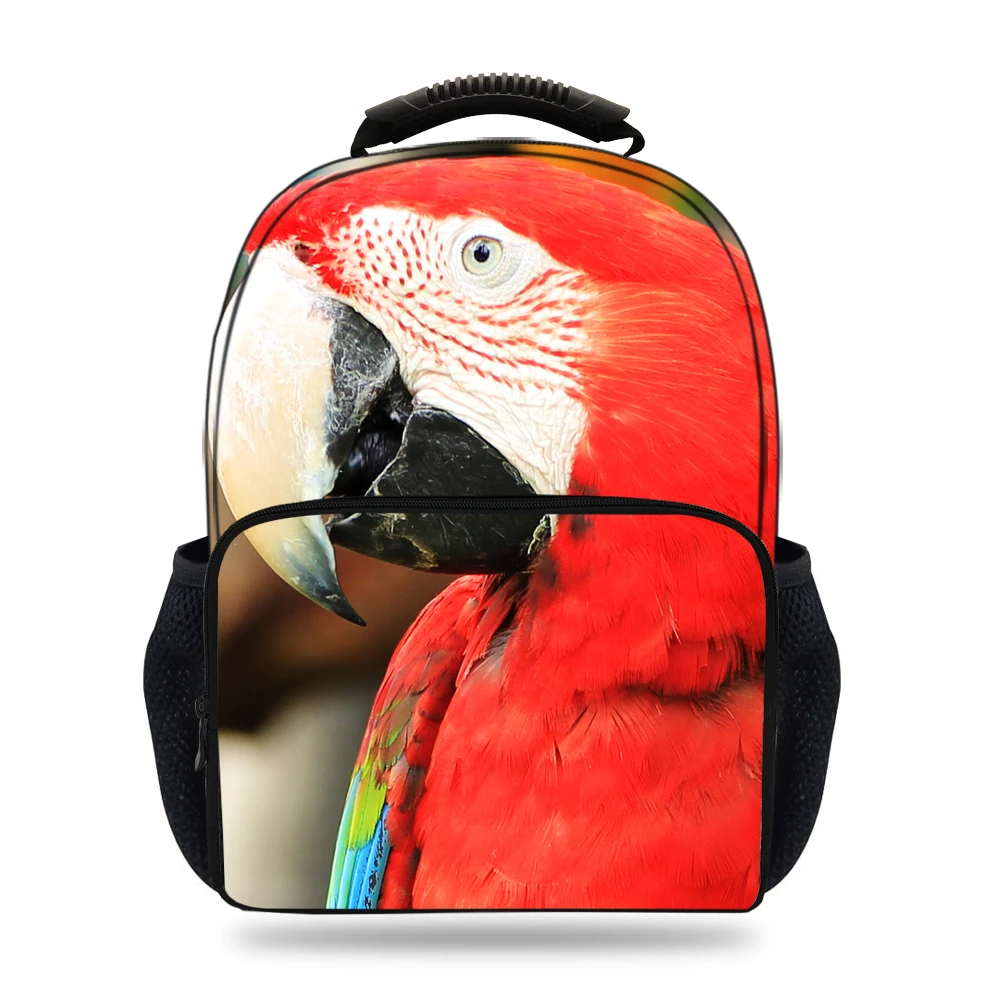 15inch Kids 3D Animals Backpack For Women School Bags Parrot Backpack ...