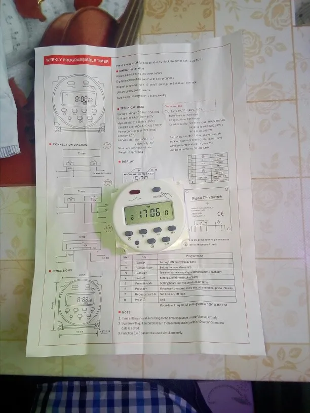 Timer Switch Digital Programmable Device - Life Changing Products